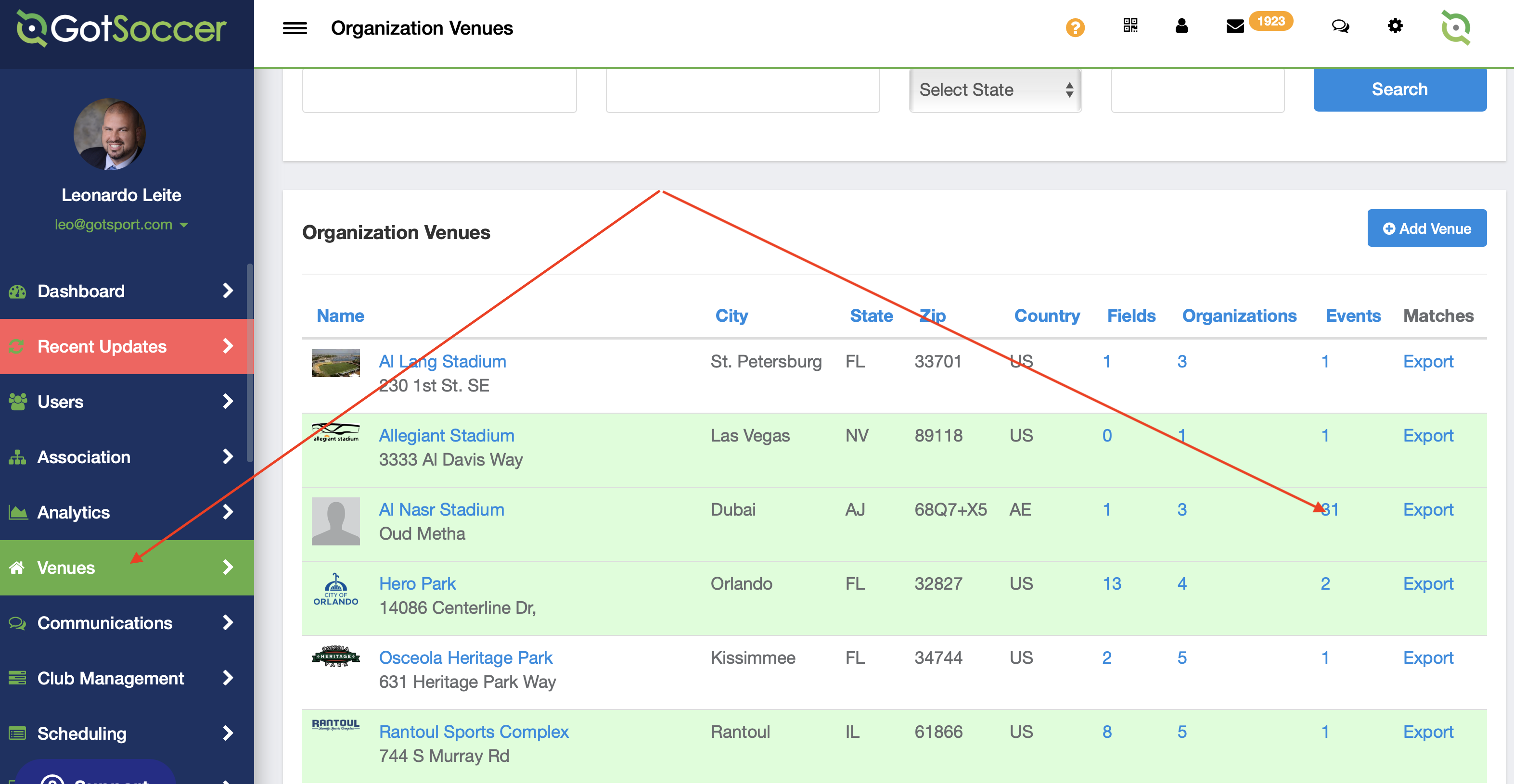 GotSport Ticketing - How to Search For a Ticketed Event